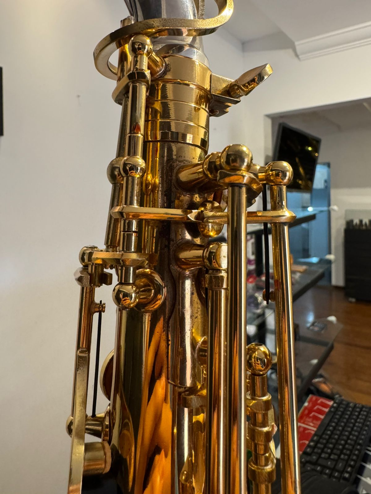 Saxofone Alto Wing Pro com o tudel banhado a prata - SaxShop - A casa ...